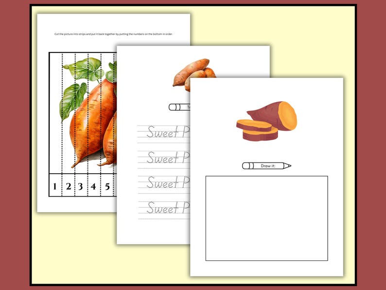 Life Cycle of Sweet Potato Printable Activities | Preschool Printables ...