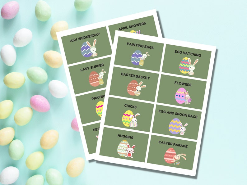 Printable Easter Charades | Pictionary | Draw the Word Game | Easter ...