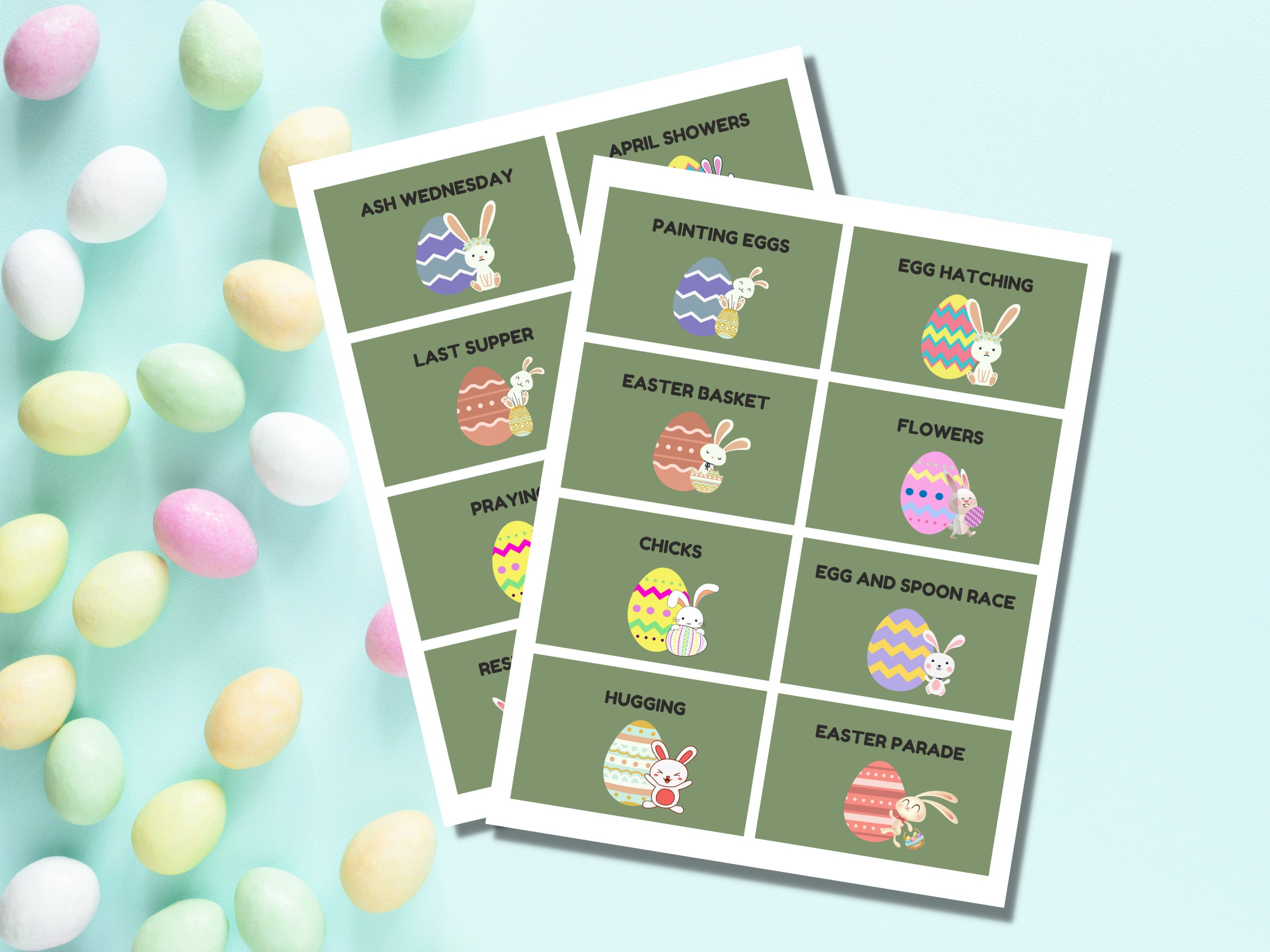 Printable Easter Charades | Pictionary | Draw the Word Game | Easter ...