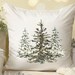 Forest Tree Pillow Cover, Pine Tree Pillow Cover, Cozy Winter Decor ...