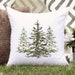 Forest Tree Pillow Cover, Pine Tree Pillow Cover, Cozy Winter Decor ...