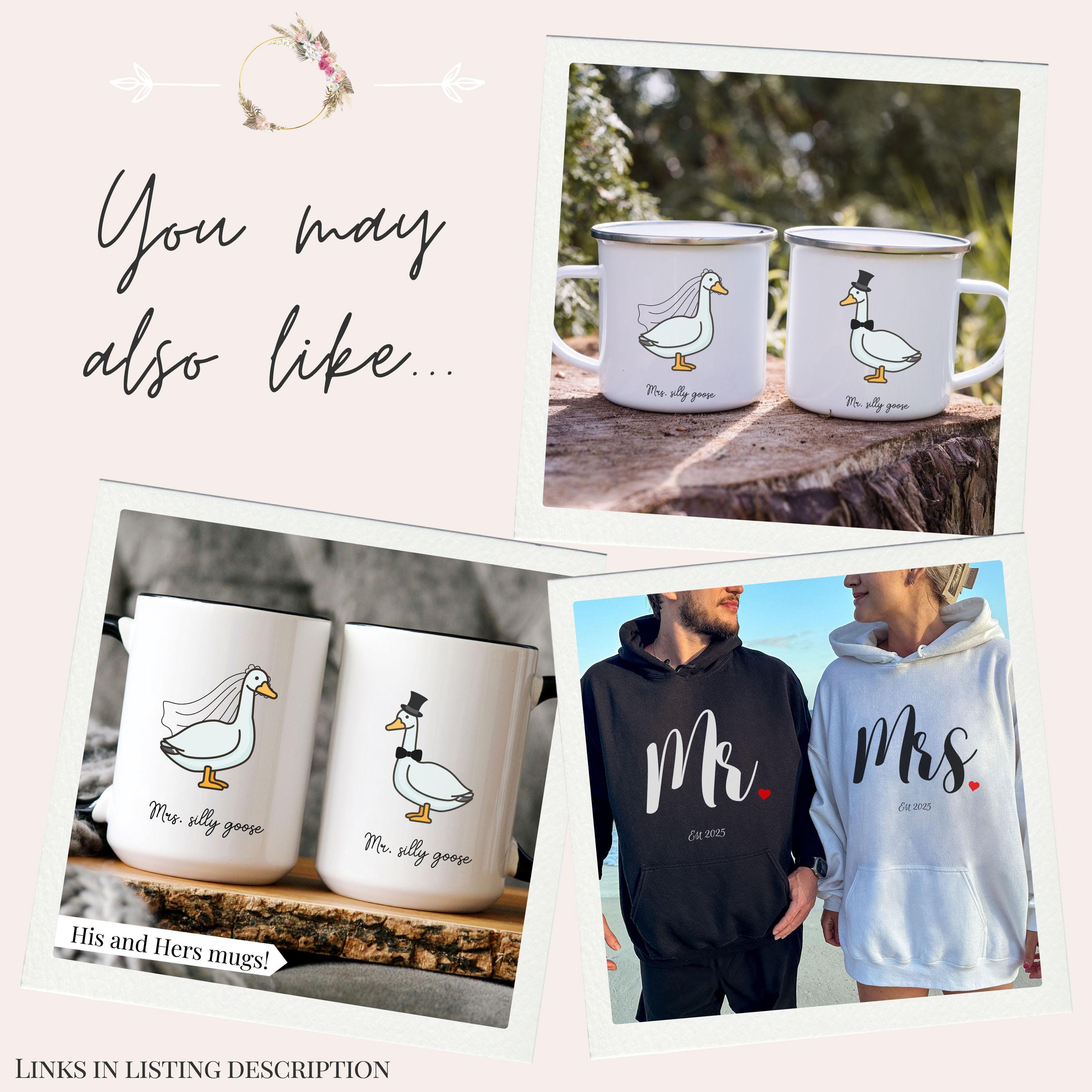 Mr and Mrs Silly Goose Gift for Couple Wedding Gift Matching Silly ...