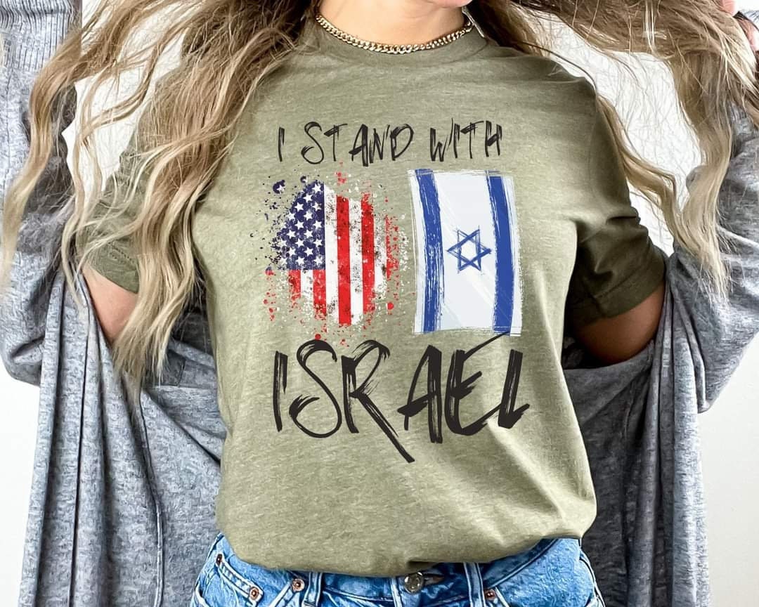 I Stand With Israel Shirt, Patriotic Support Israel Shirt, Israel USA ...