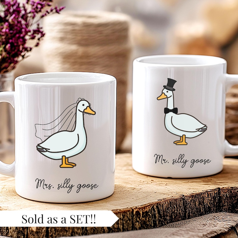 Mr Mrs Silly Goose Mug - Etsy