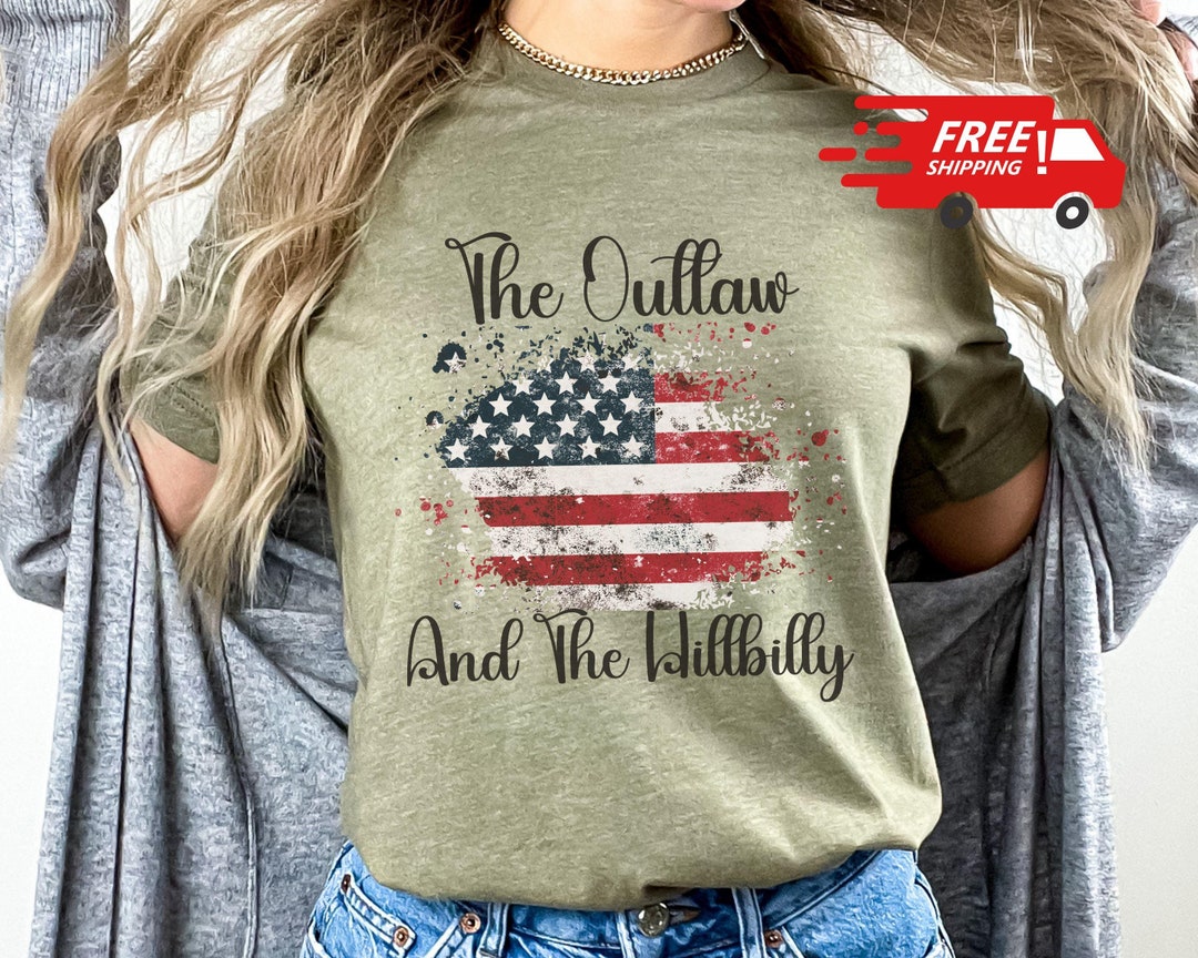 Outlaw Hillbilly Trump Vance 2024 Shirt Funny Republican Election Gift ...