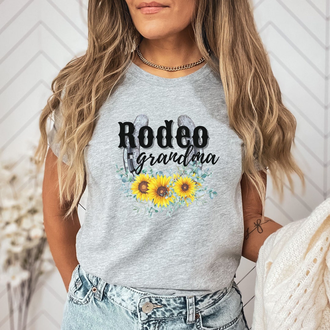 Rodeo Grandma Shirt Cute Rodeo Shirt for Grandma, Cowboy Grandma Shirt ...