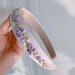 Hand Embroidered Headband for Girl Pure Silk Headband Floral Embroidery ...