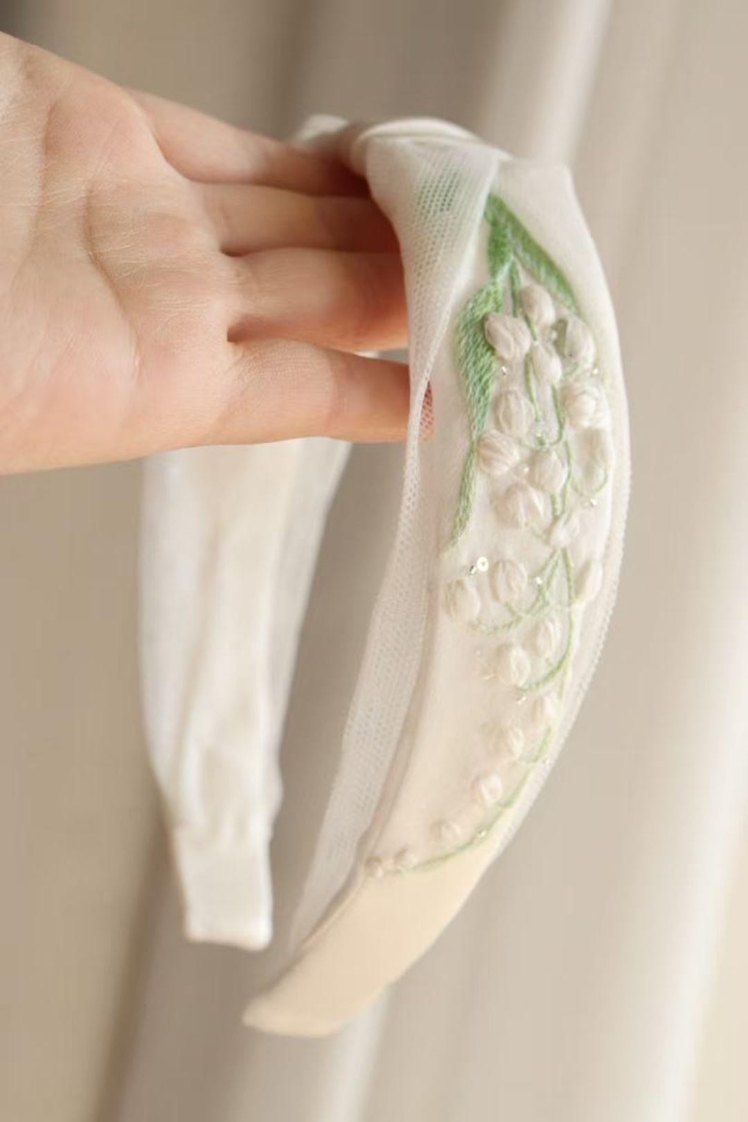Hand Embroidered Floral Headband Handmade Fabric Headband Woodland ...