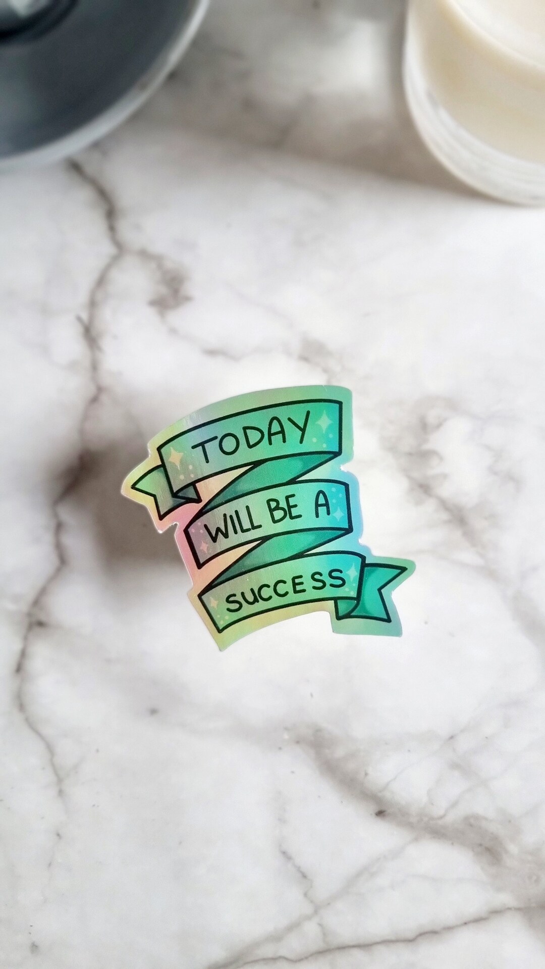 Motivational Bullet Journal Sticker, Holographic Sticker, Laptop ...
