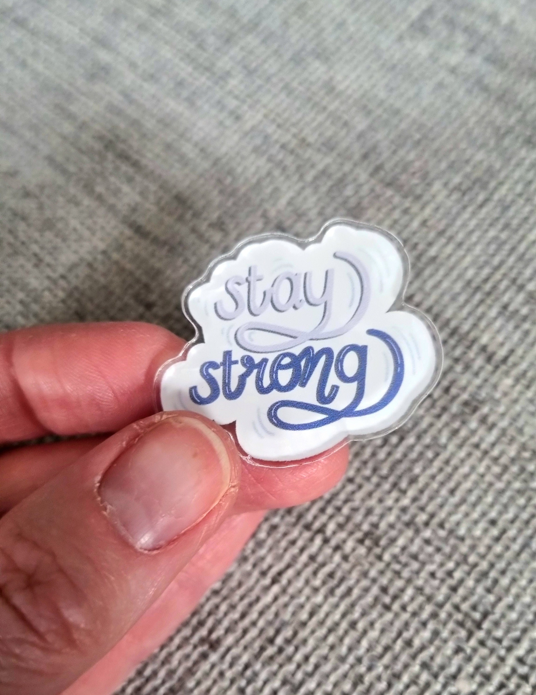 Motivational Quote Pin Badge Lapel Pin Acrylic Pin Badge Mental