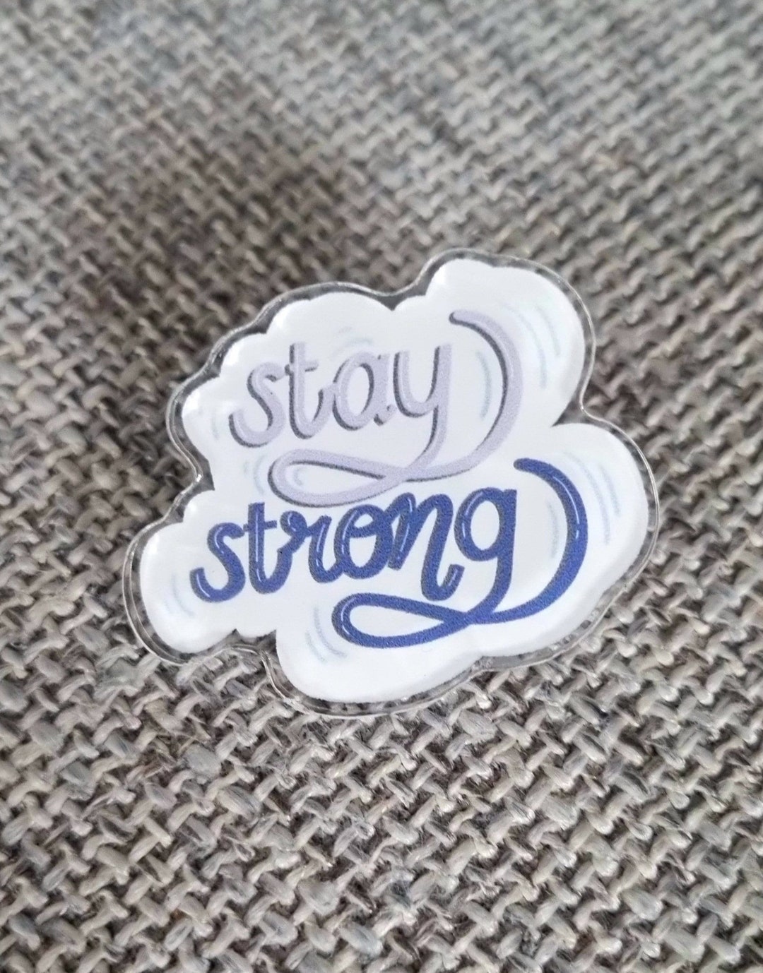 Motivational Quote Pin Badge Lapel Pin Acrylic Pin Badge Mental