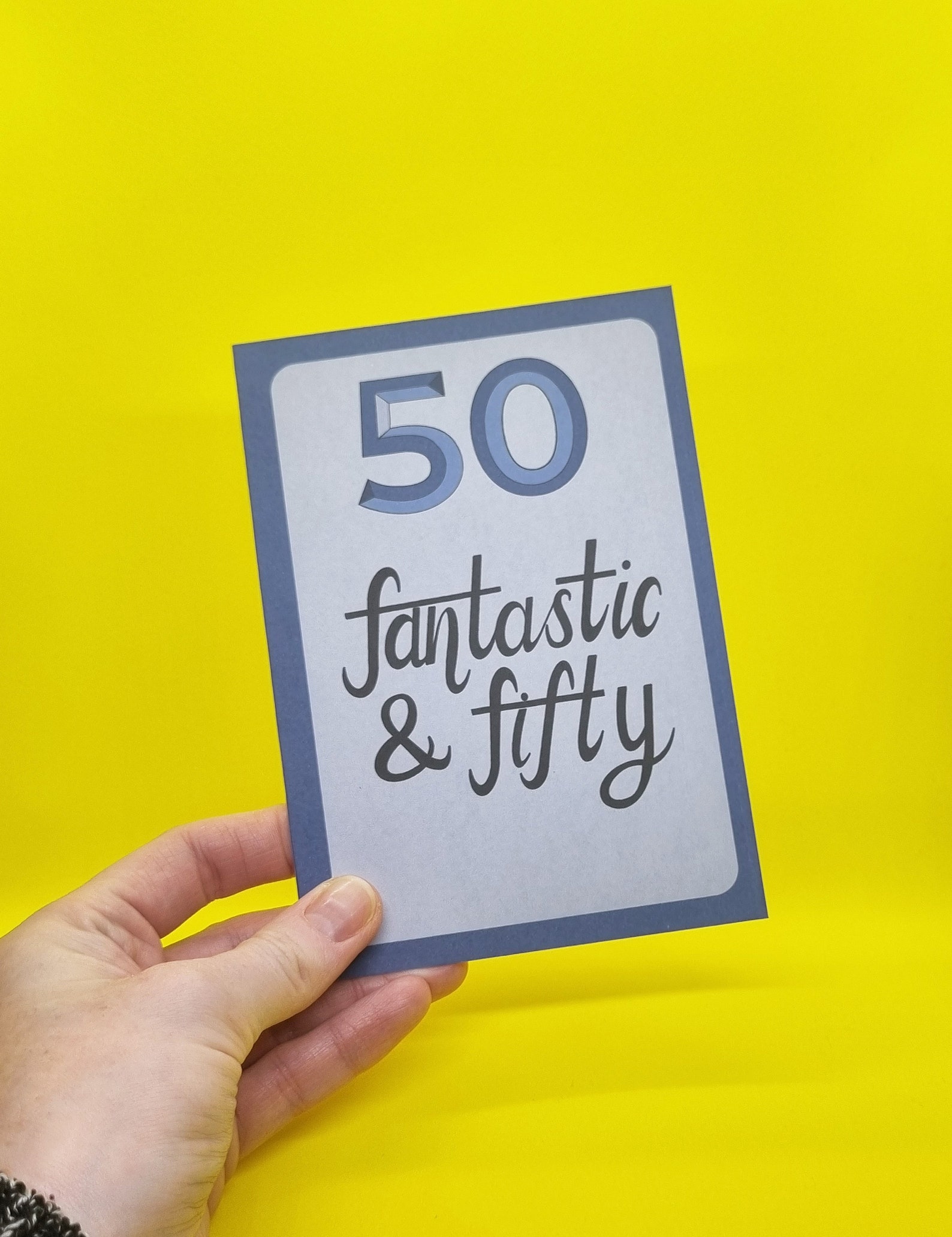 50th Birthday Card for Women With Matching Badge 50th Card - Etsy
