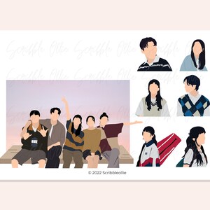 Twenty Five Twenty One | 2521 | K-drama Digital Illustration and ...