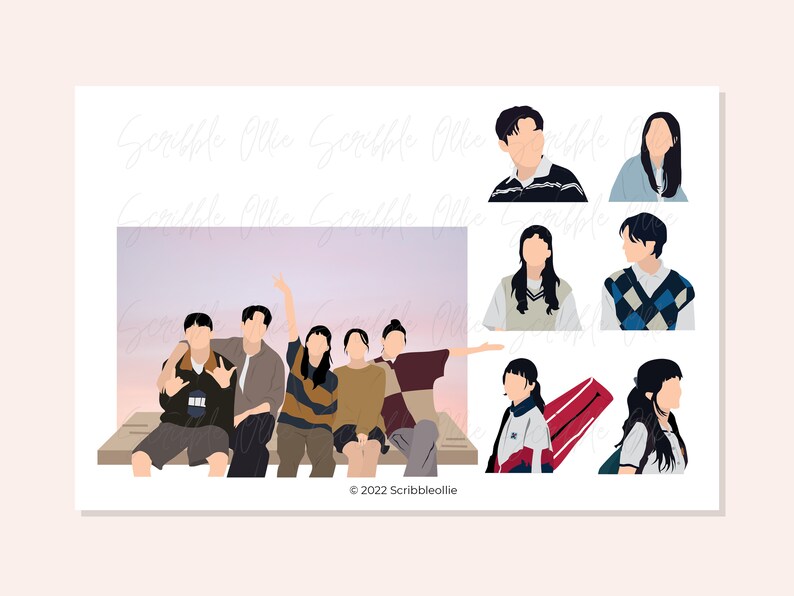 Twenty Five Twenty One | 2521 | K-drama Digital Illustration and ...