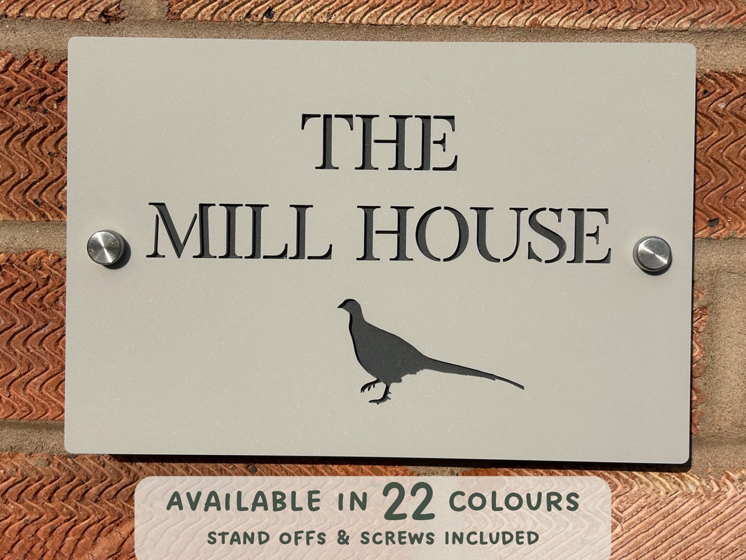 Modern Acrylic House Sign, Contemporary House Sign, Door Number, Door ...