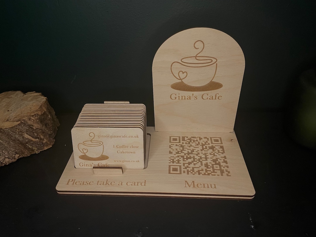 Business Card Holder, QR Code, Card Reader Stand, Sum Up, Square, POS ...