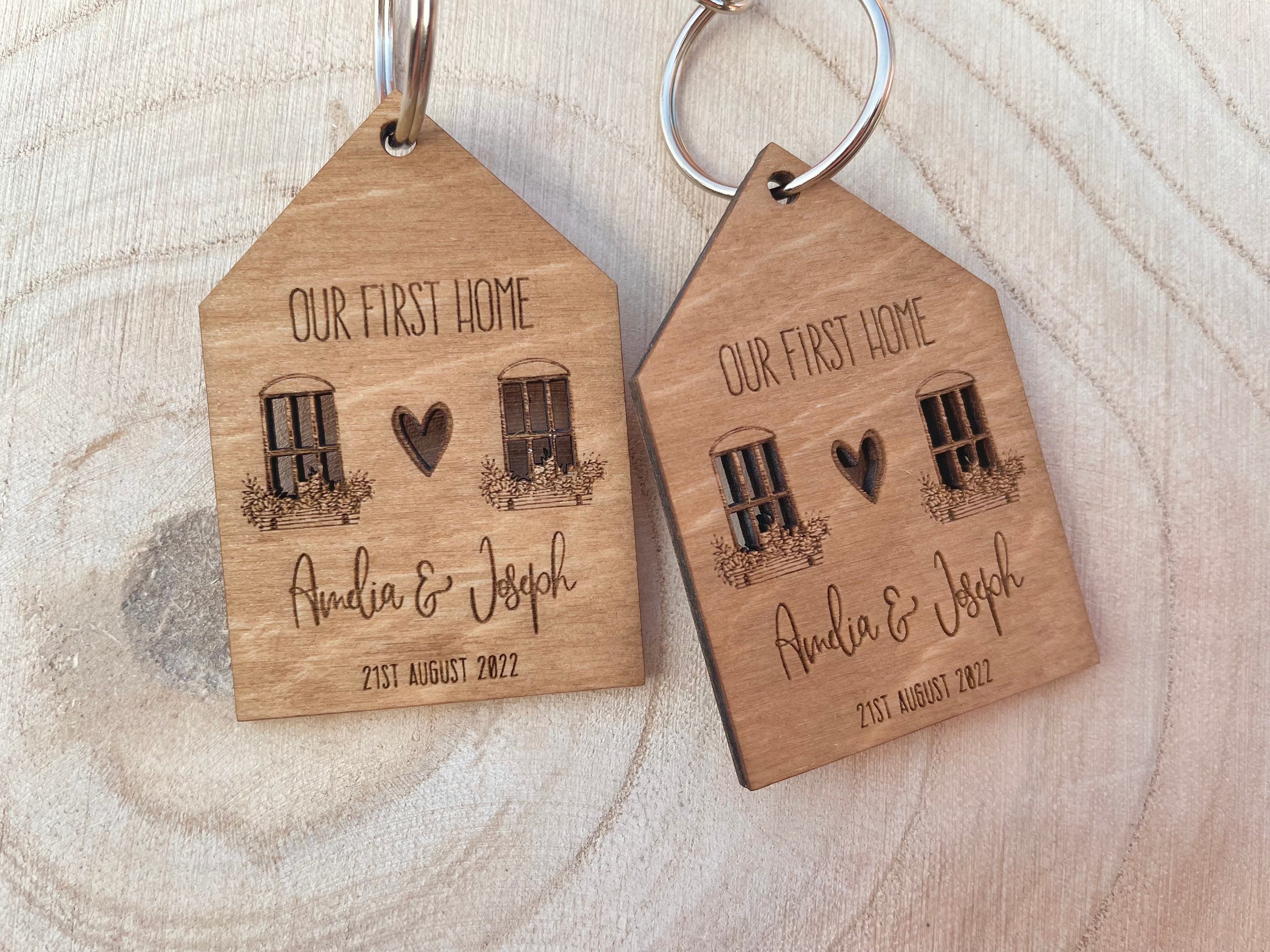 First Home Keyring First Home House Keyring Housewarming - Etsy UK