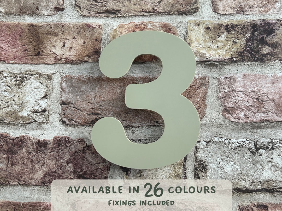 Floating House Number, Modern Acrylic House Number, Floating Digits ...