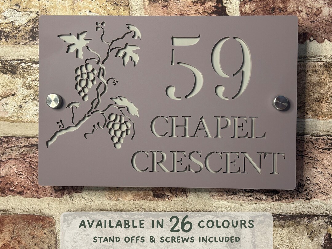 House Number Sign, Door Sign, Door Number, House Number, Modern ...