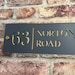 House Number Sign, Acrylic Modern Door Number & Road Name Plaque ...