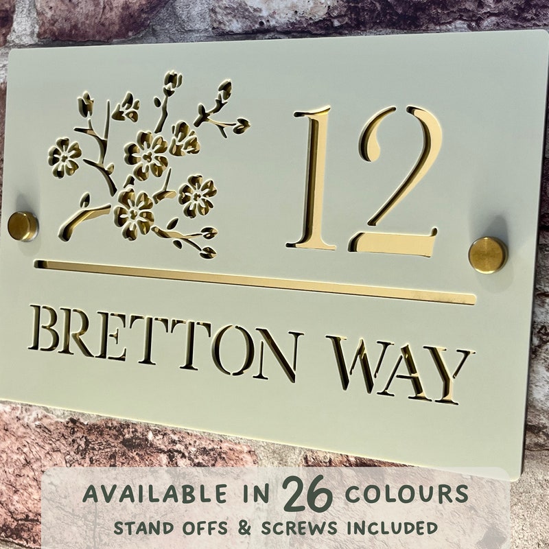 Door Number With Road - Etsy UK