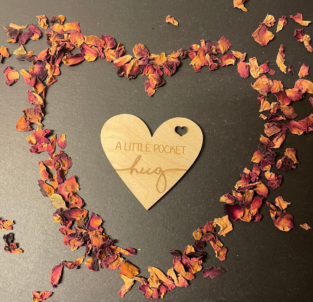 Little Pocket Hug, Cwtch, Cuddle, Isolation Gift, Token, Wooden, Hug ...