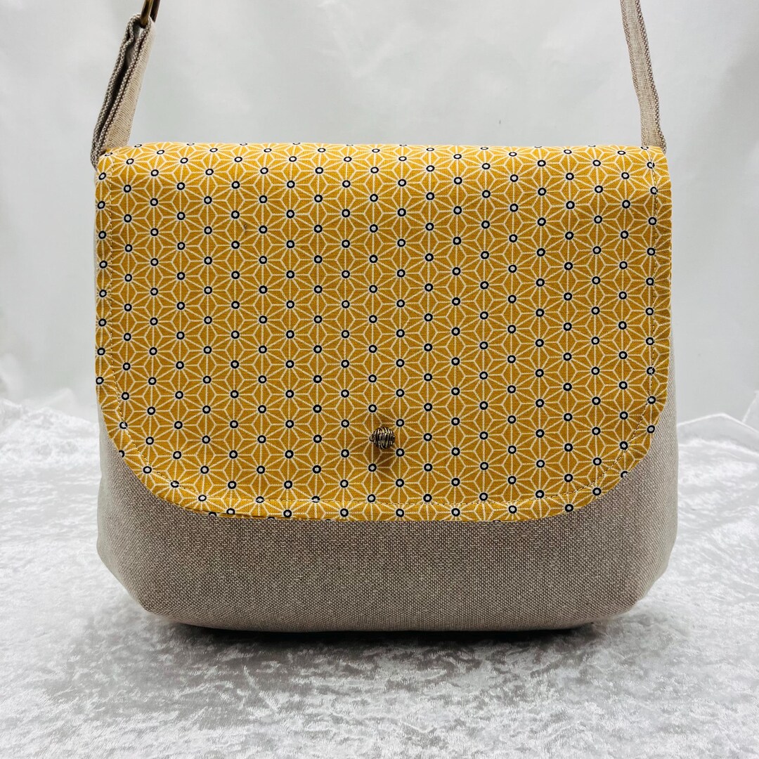 Yellow Flap Shoulder Bag. Original, Unique and Timeless - Etsy
