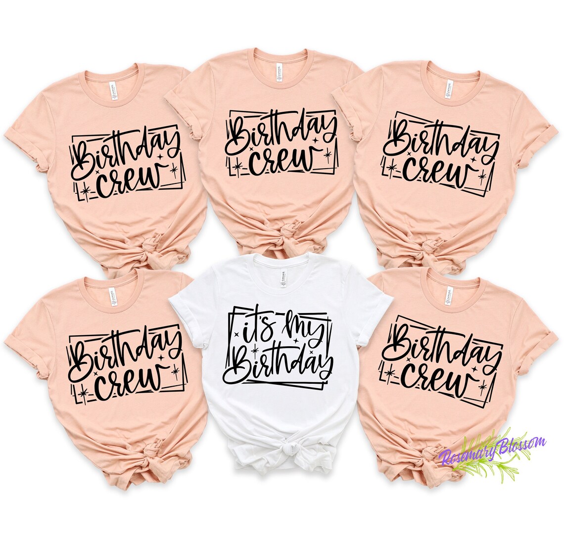 Birthday Shirt Birthday Crew Shirt for Woman Birthday Party - Etsy