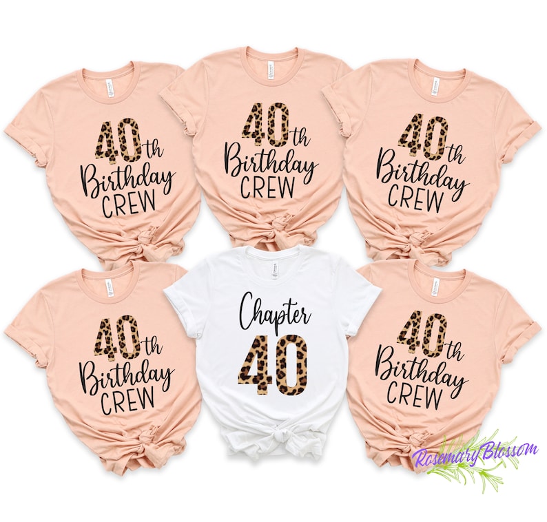 40th Birthday Shirt 40th Birthday Crew Shirt for Woman - Etsy
