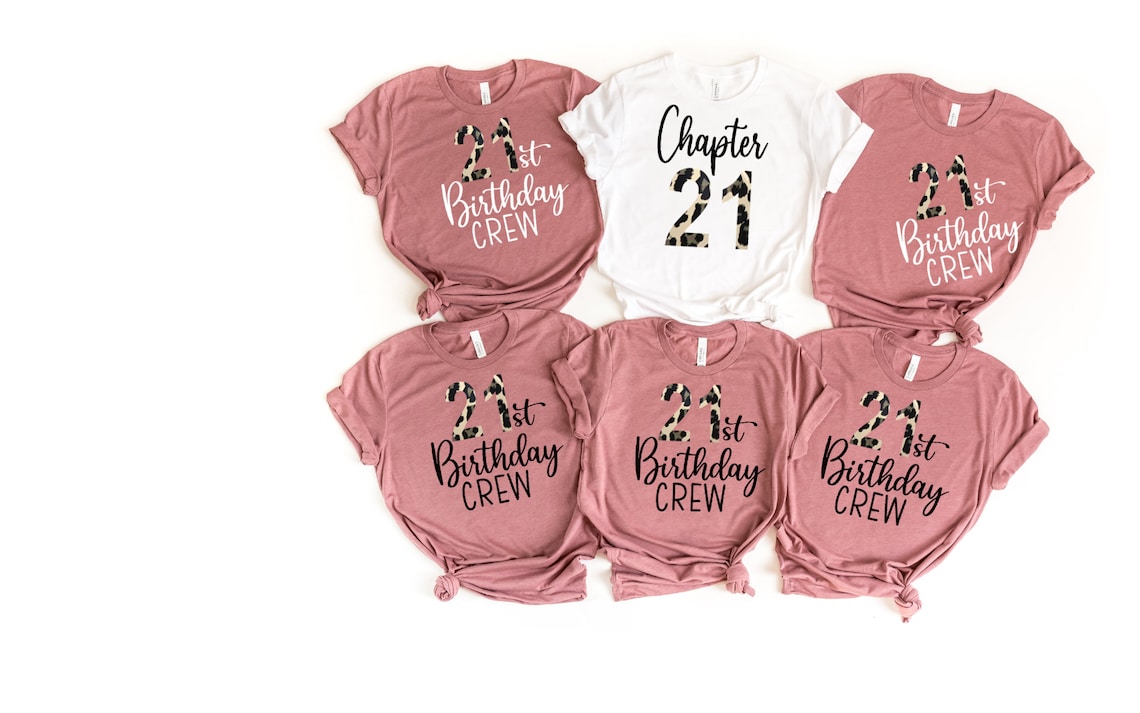21th Birthday Shirt 21th Birthday Crew Shirt for Woman | Etsy