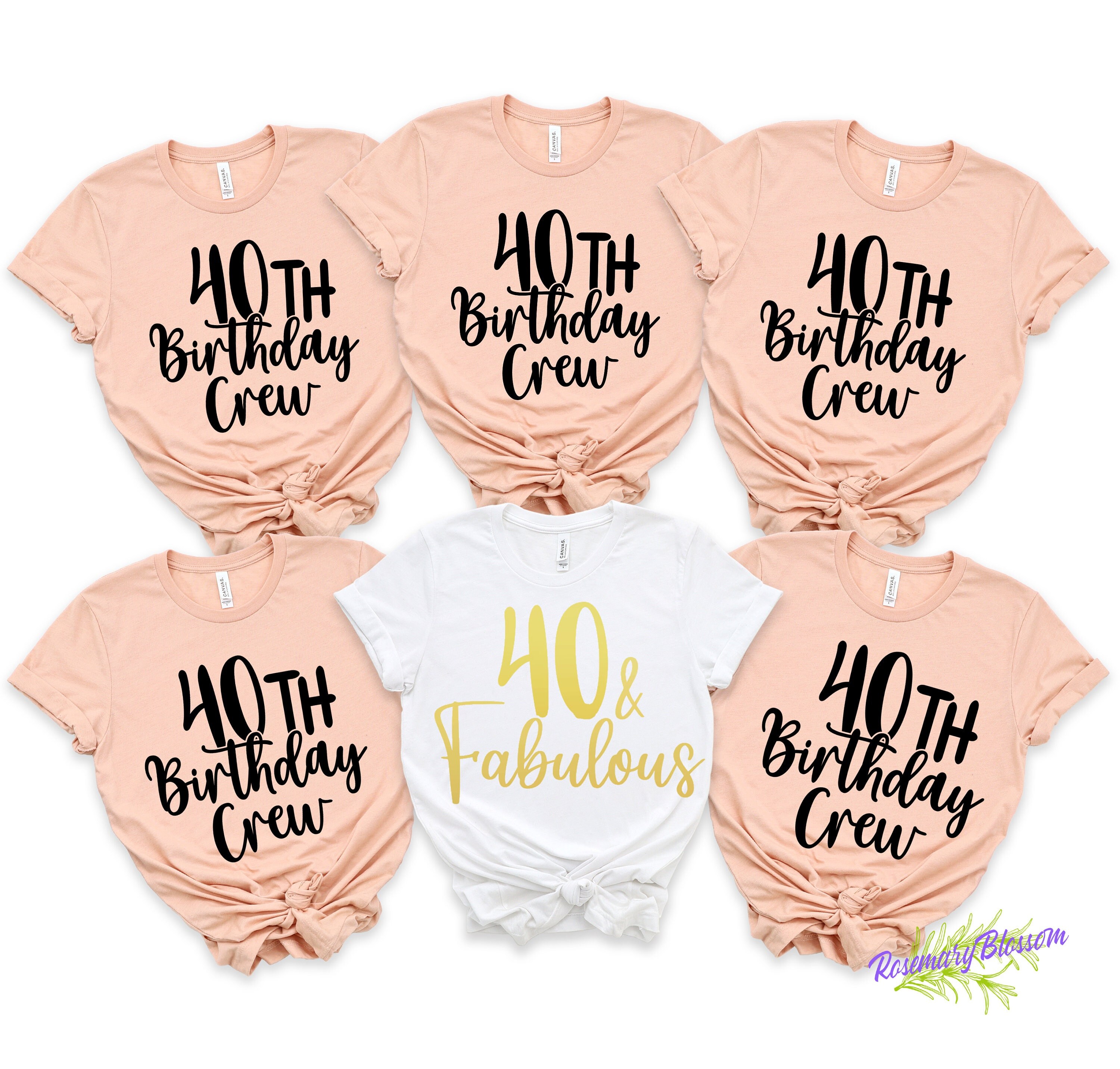 40TH Birthday Shirt 40TH Birthday Crew Shirt for Woman | Etsy