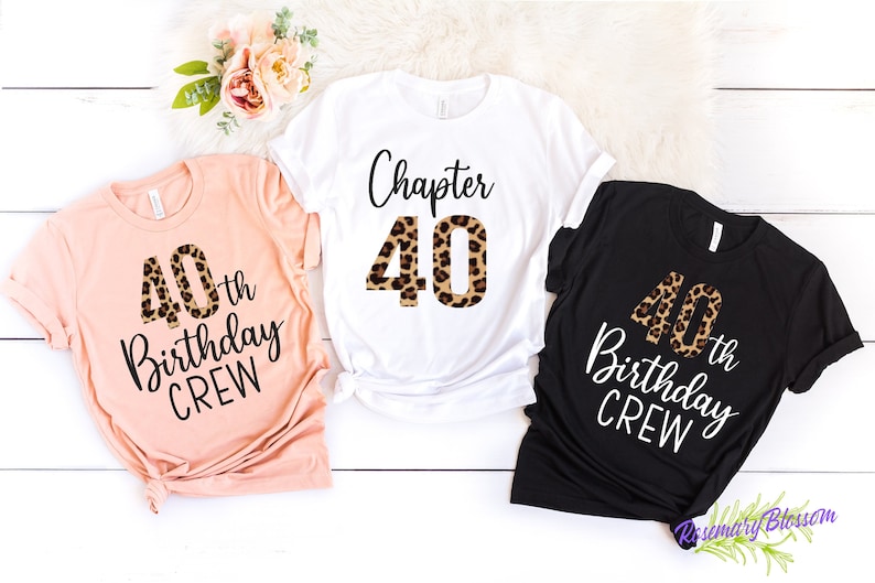 40th Birthday Shirt 40th Birthday Crew Shirt for Woman - Etsy