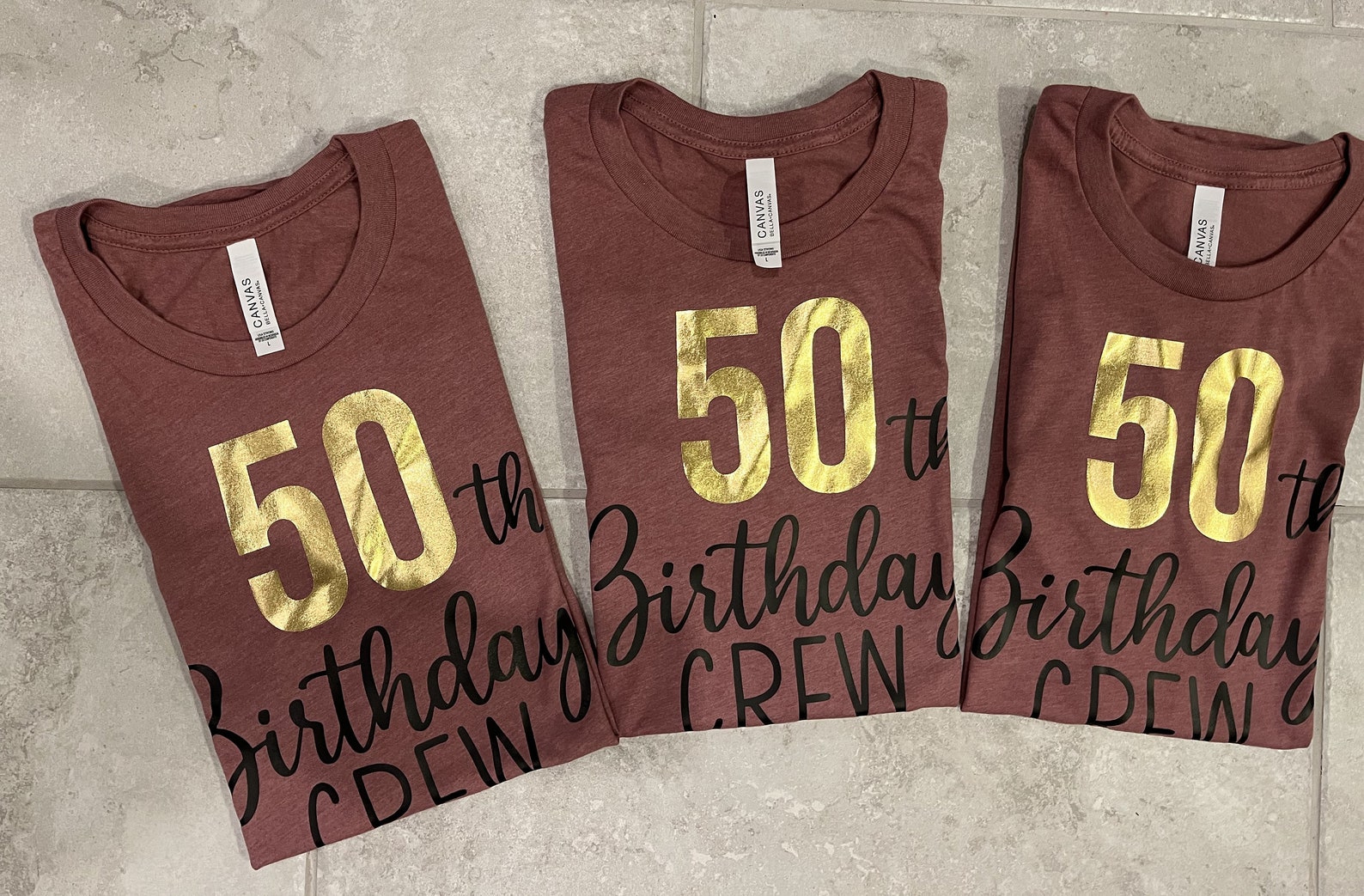 50th Birthday Shirt 50th Birthday Crew Shirt for Woman - Etsy