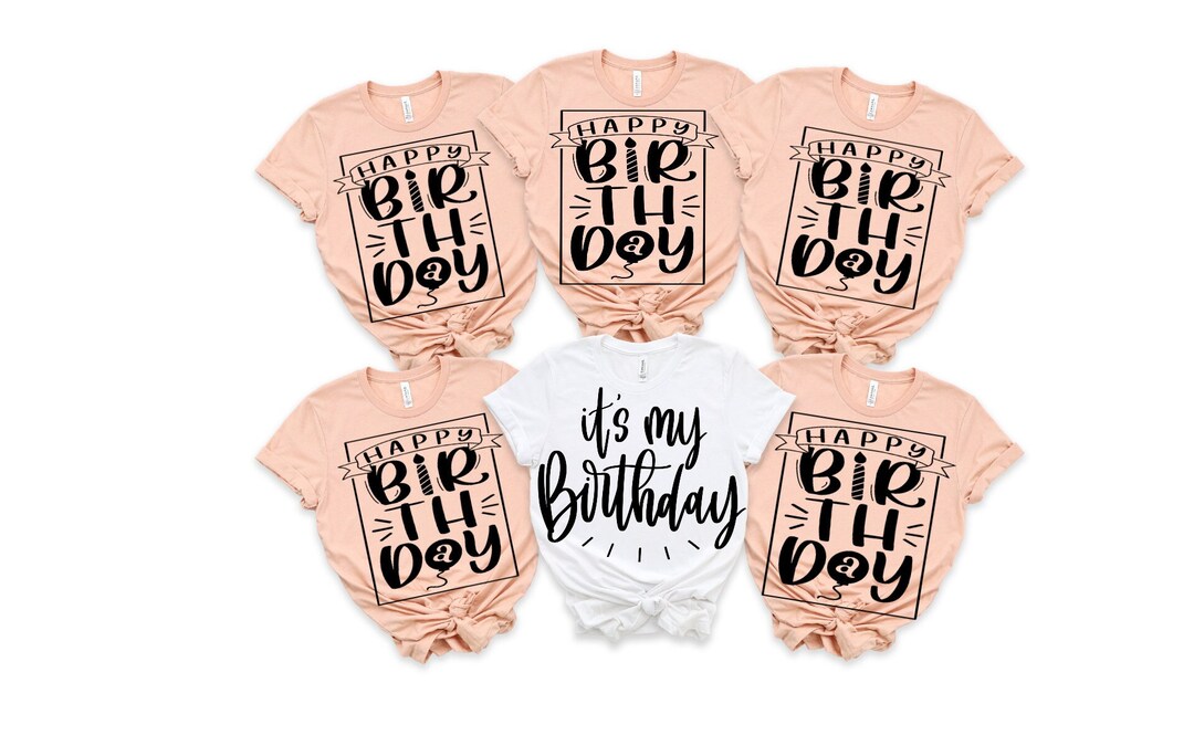 Happy Birthday Team Shirt,birthday Shirt ,birthday Party Shirts ...