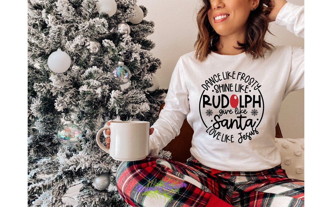 Long Sleeve Christmas Shirt Merry Christmas Long Sleeve Etsy