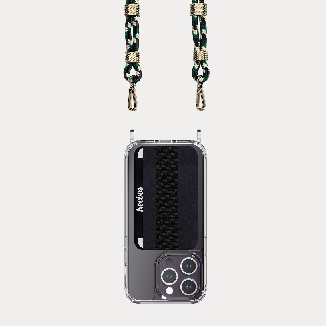 ABBOT KINNEY - Keebos Cross Body Phone Case With Wallet (woven-green ...