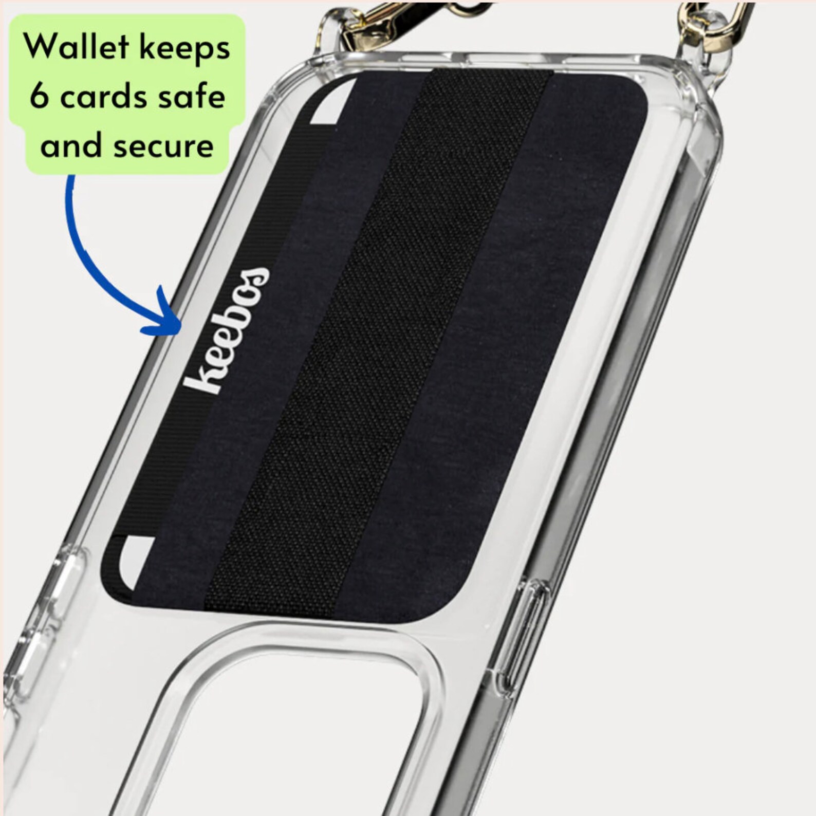 VOYAGE - Keebos Crossbody Phone Case With Wallet and Thick Strap ...