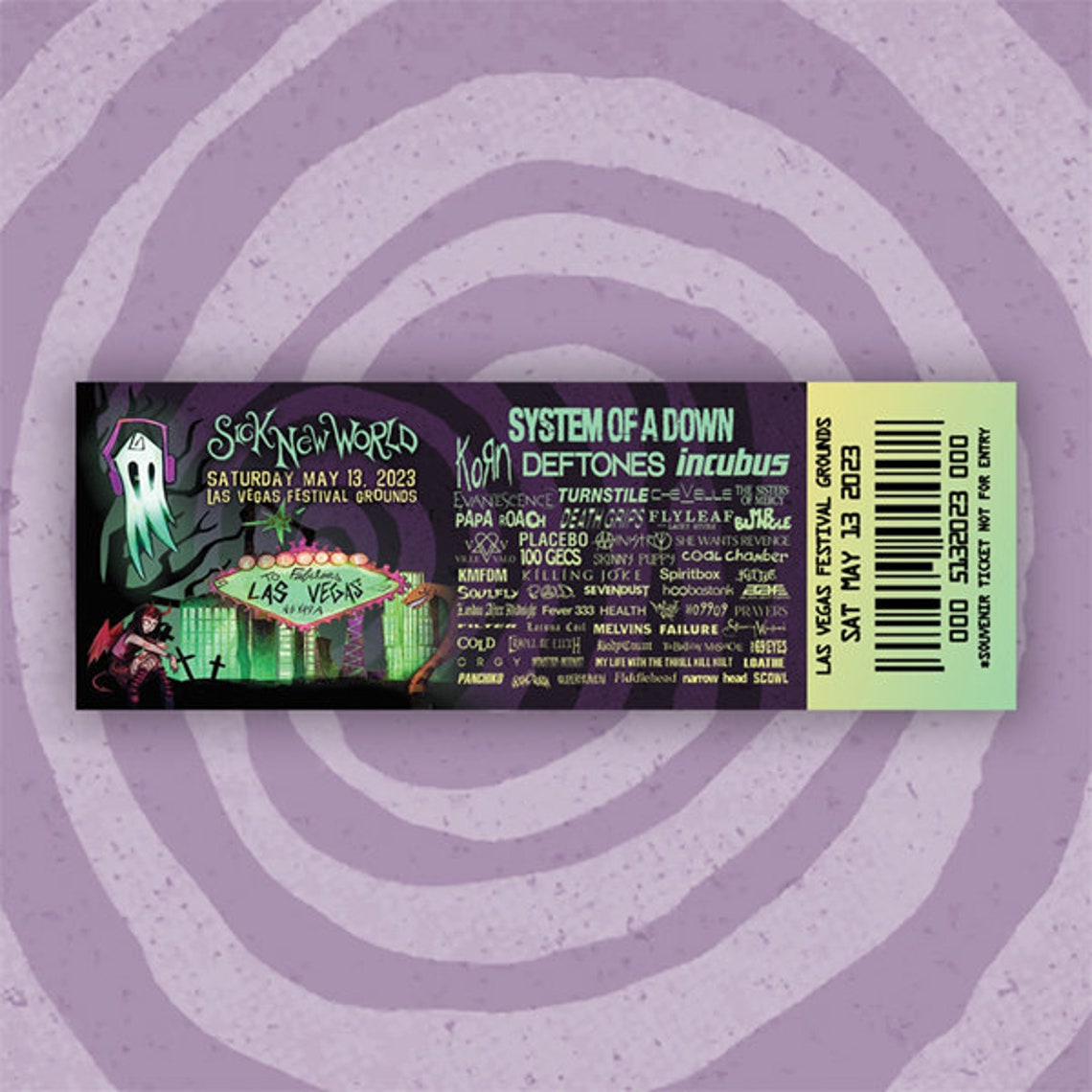 Sick New World 2023 Souvenir Ticket - Etsy