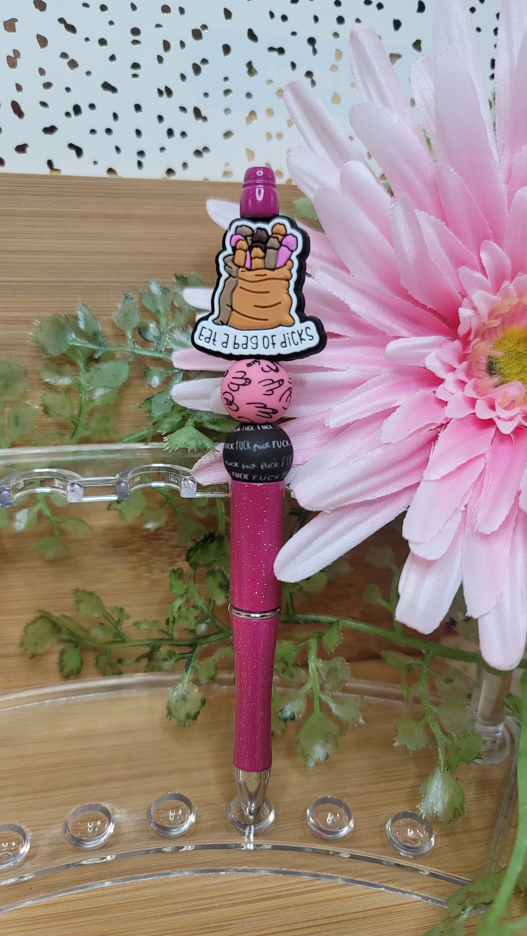 Bag of Richard's Beaded Pen, Naughty Silicone Bead Pens, Silicone Pens ...