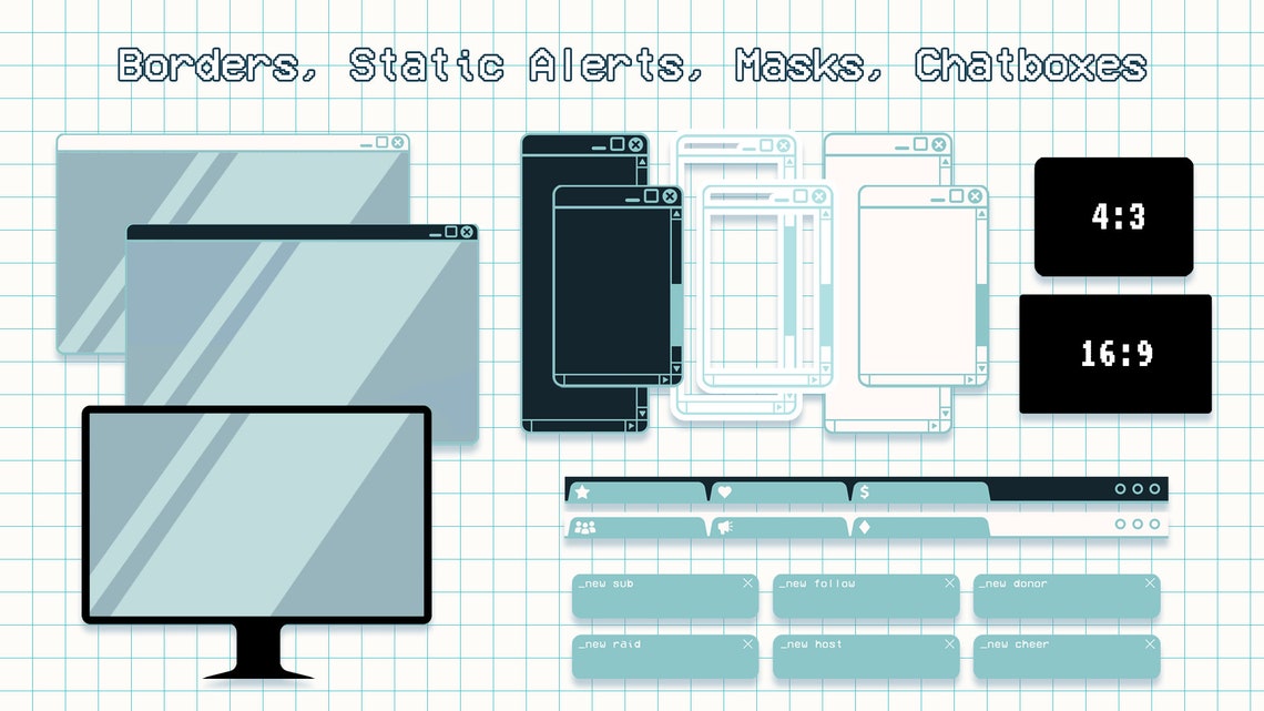 Customizable Rainy Room Animated Stream Pack | Overlays, Borders ...