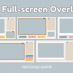 Animated Cozy Study Stream Overlay Package (digital Download) - Etsy