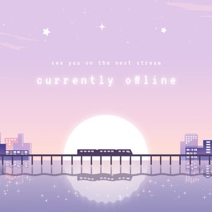 Dreamy City Animated Stream Screens | Starting, BRB, Ending, Offline ...