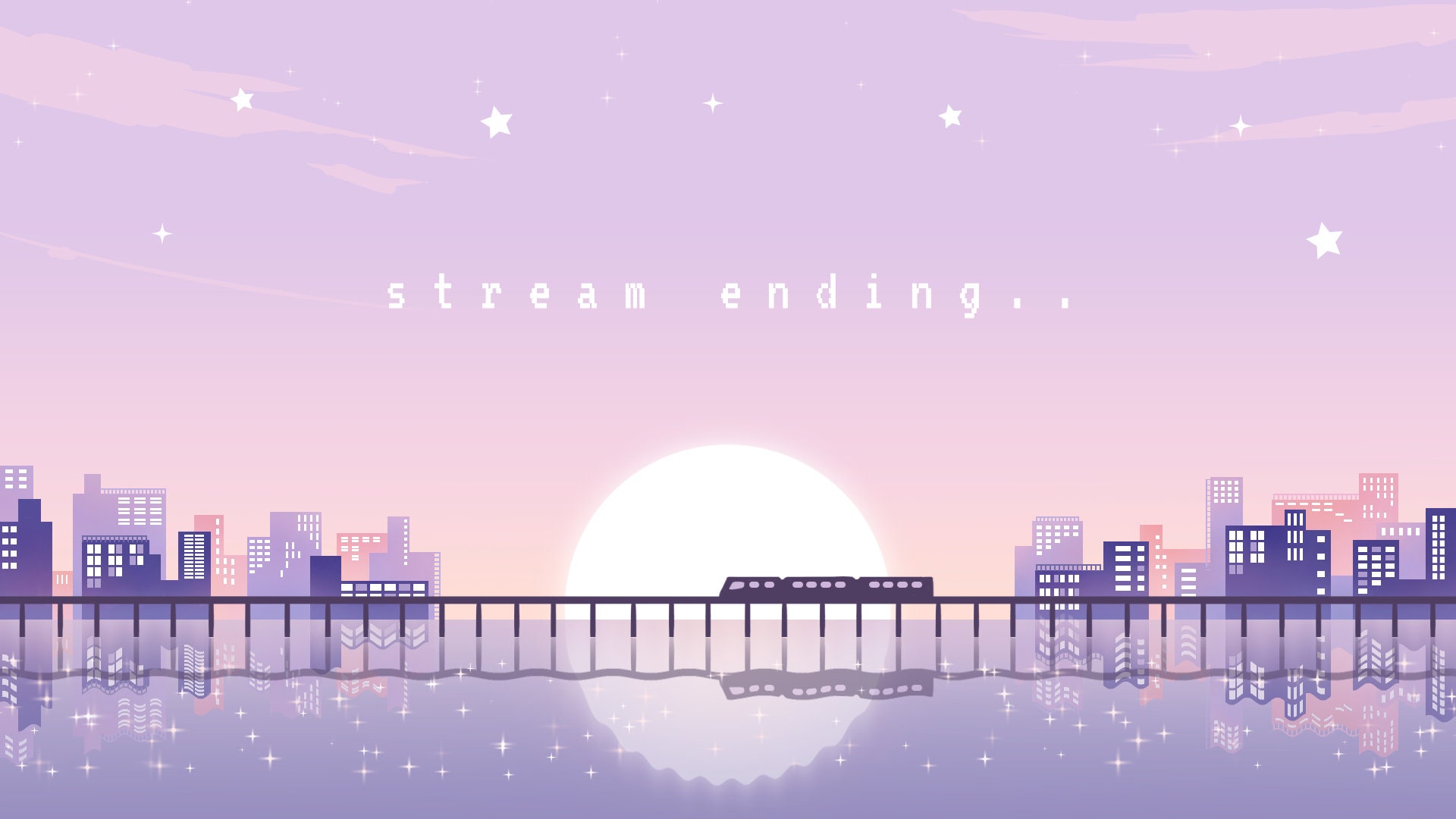 Dreamy City Animated Stream Pack OBS, STREAMLABS, VTUBER Cozy Pastel ...
