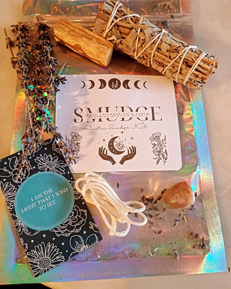 Lavender & Sage Smudge Kit - Etsy