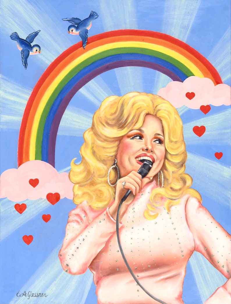 Dolly Parton Art Print 18x24 - Etsy