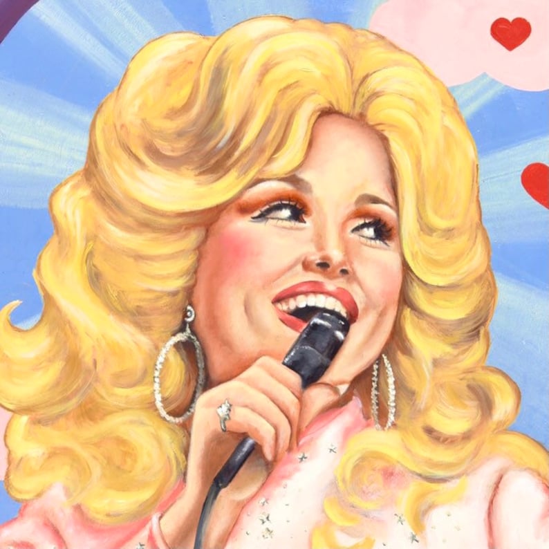 Dolly Parton Oil Painting Art Prints Giclee Dolly Parton | Etsy
