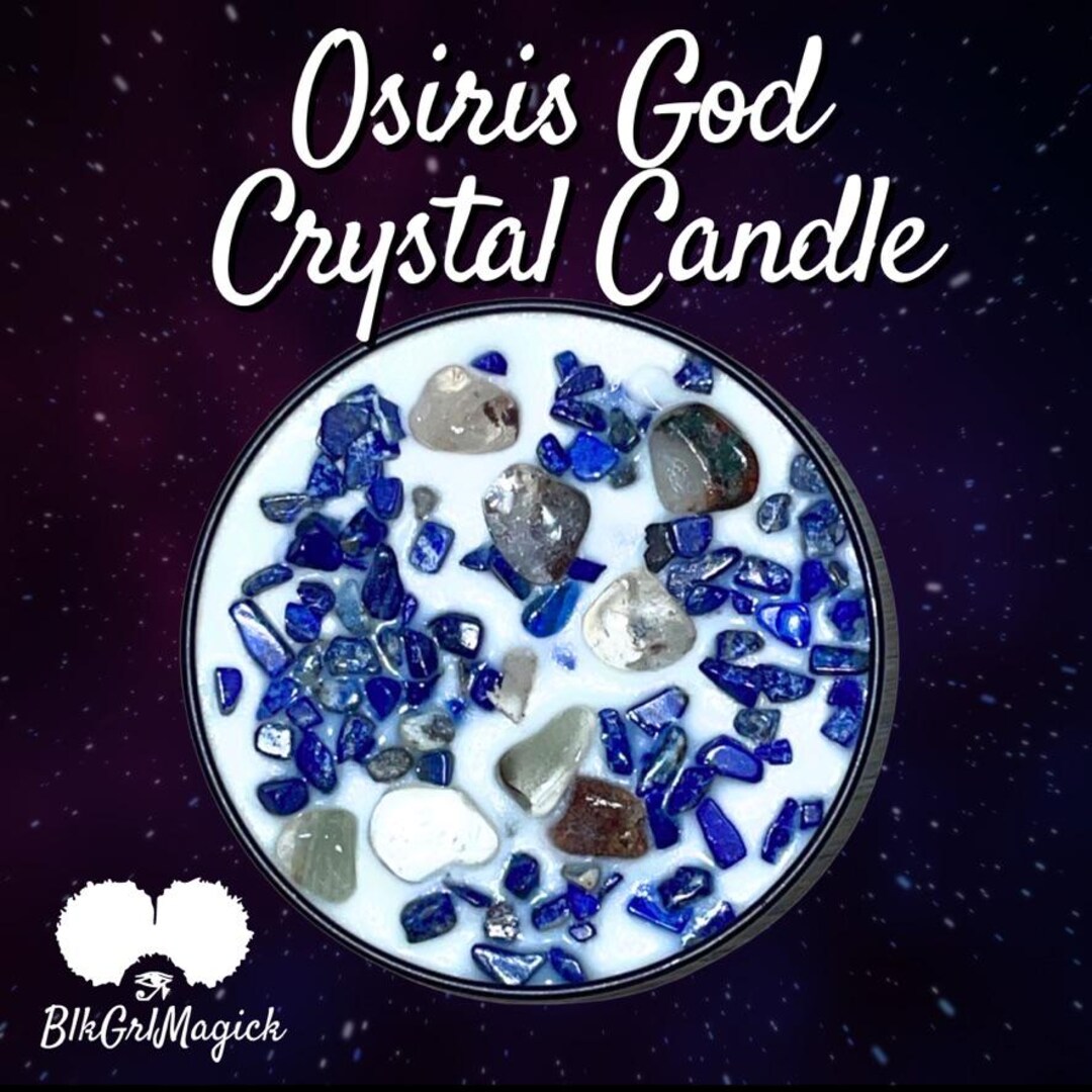 OSIRIS Egyptian God Crystal Candle • Underworld • Strong Scented ...