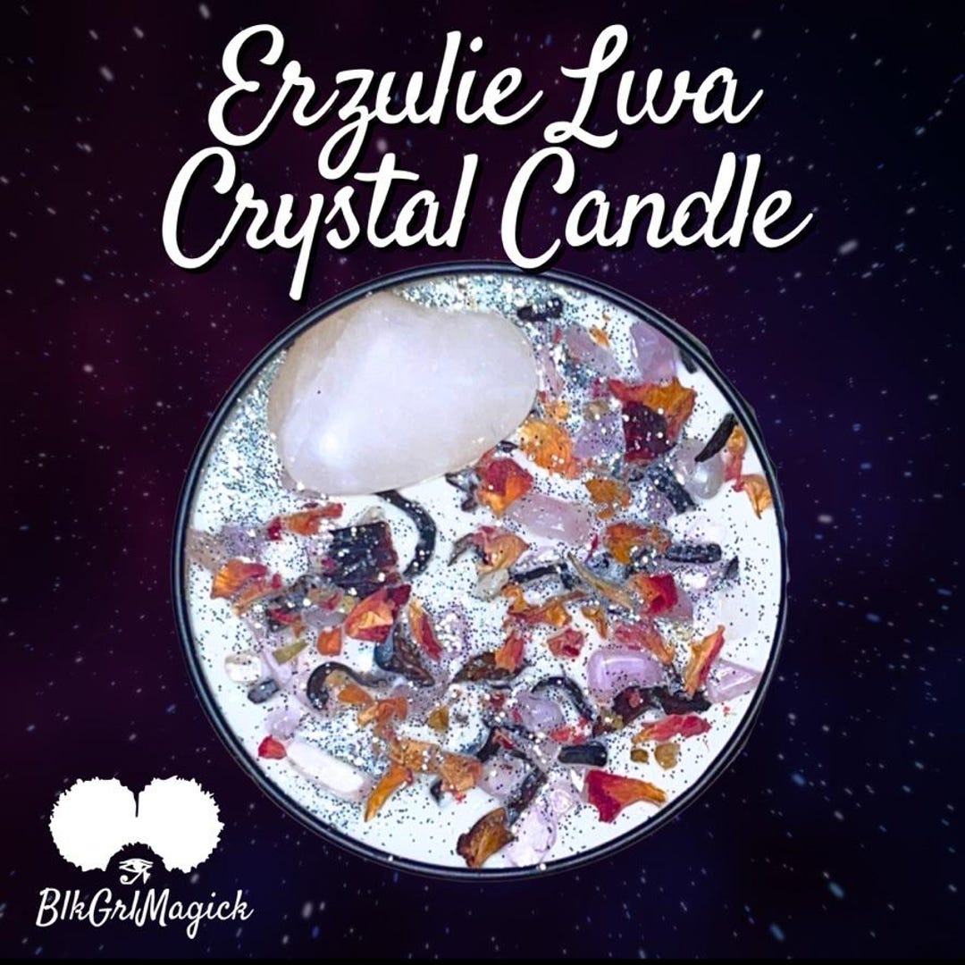 ERZULIE Haitian Loa Candle • Ezili Haiti Lwa of Love, Marriage ...