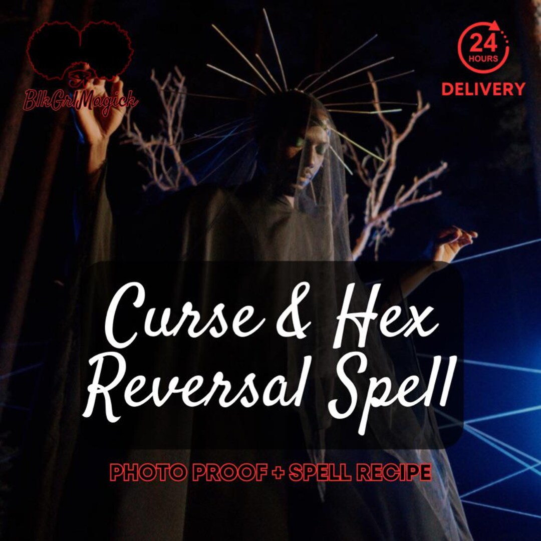 CURSE HEX REVERSAL Spell • Casting + Pdf Spell Recipe Download for Spell Book Grimoire • Return ...