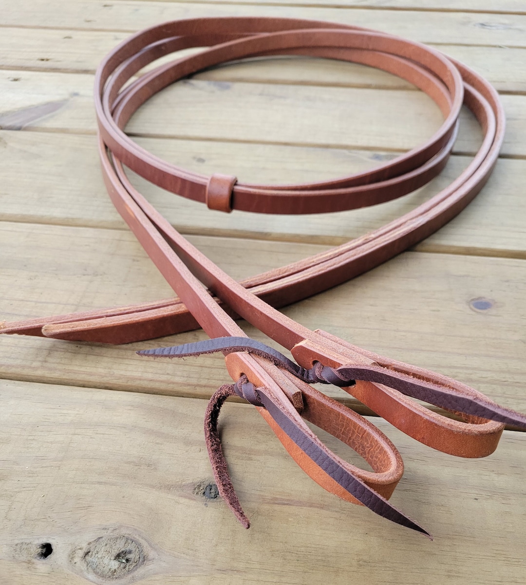 Heavy Harness Split Reins Leather Split Reins Water Loop Reins Hand ...